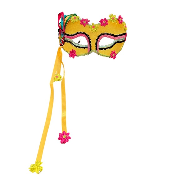 Source Unknown | Holiday | Colorful Flower Peace Masquerade Mask Os ...